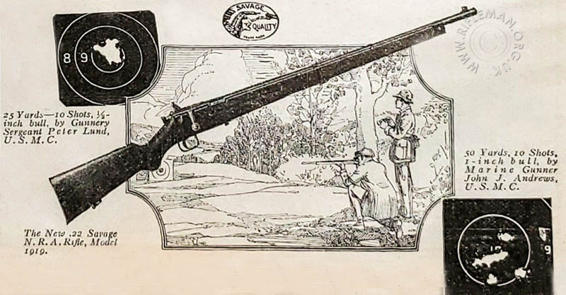 The Savage NRA (of the U.S.A.) Model 19 and Model 1933 (19-33) Training ...
