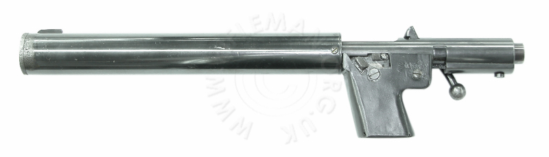 The WWII silienced Welrod Pistols in .32-inch and 9mm calibres